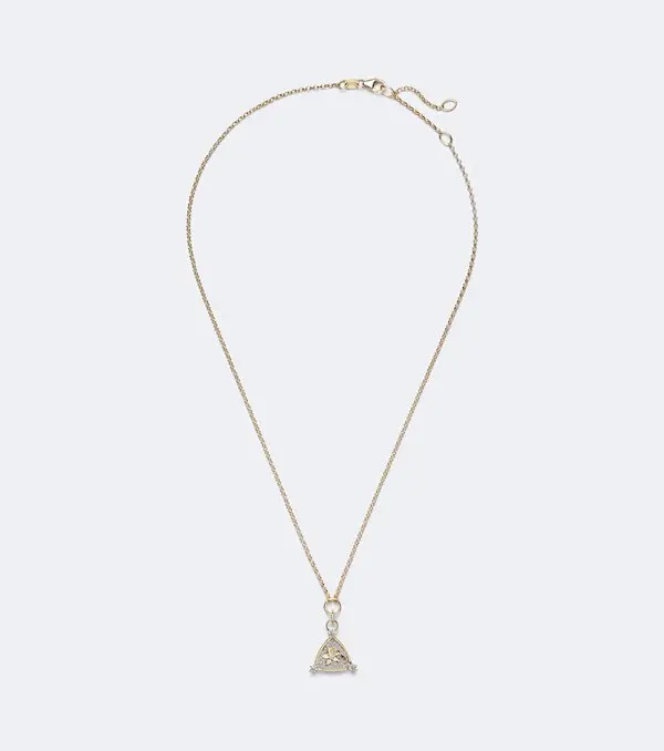 FOUNDRAE Resilience Blossoms 18kt Yellow Diamond Pendant Necklace