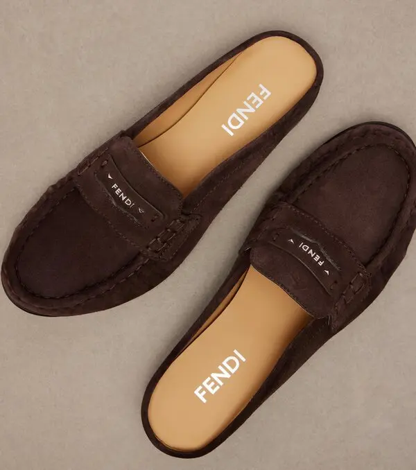 Fendi Suede Mules