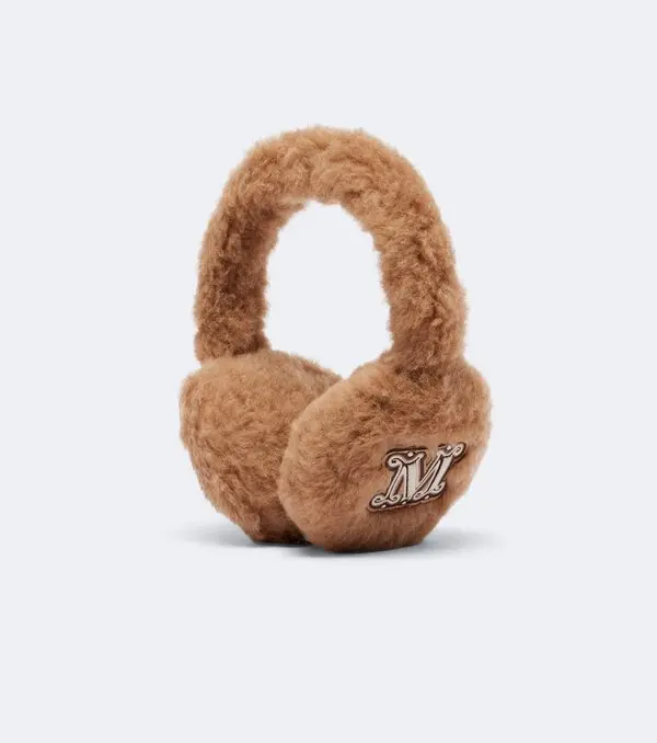 Max Mara Camel Hair And Silk Earmuffs - Brown