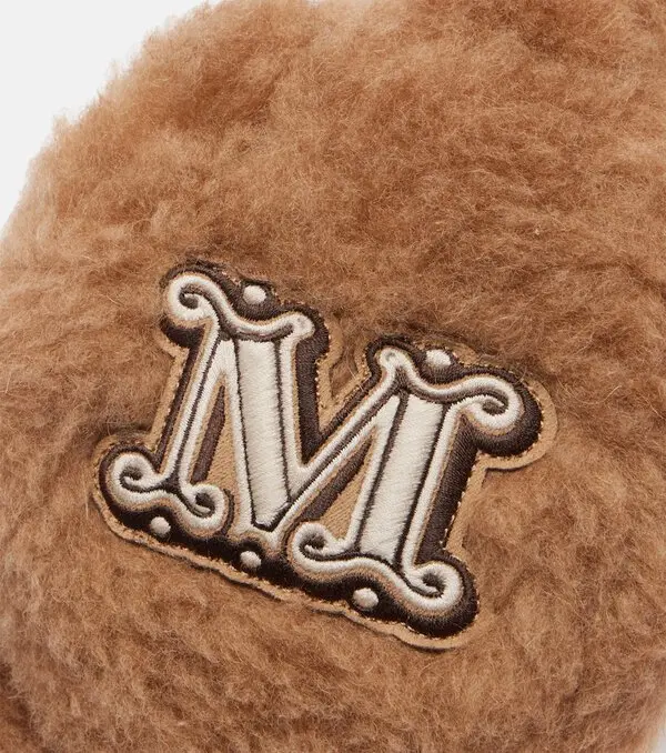 Max Mara Camel Hair And Silk Earmuffs - Brown