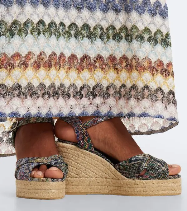Missoni Zigzag Wedge Sandals