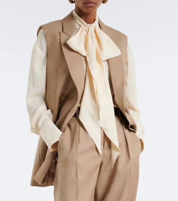 Etro Jacquard Georgette Blouse