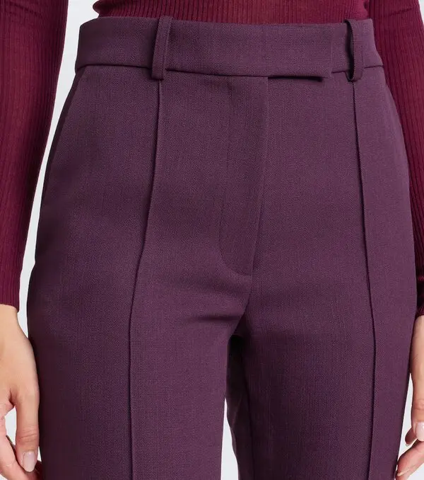Alex Perry Virgin Wool Flared Pants