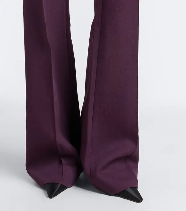 Alex Perry Virgin Wool Flared Pants