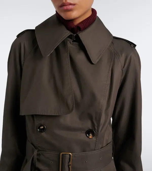 Burberry Cotton Gabardine Trench Coat