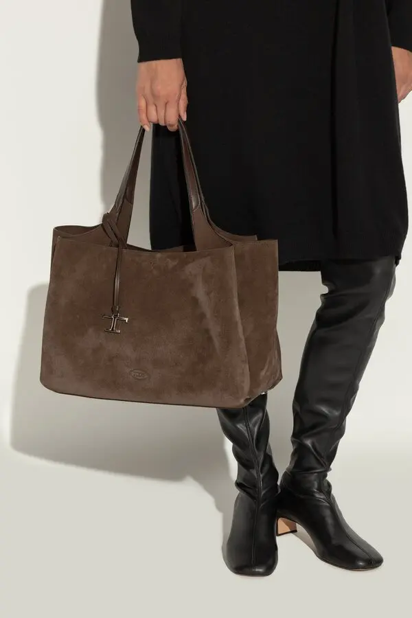 TOD’S Suede Shopper Bag