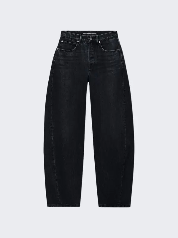 Alexander Wang Crystal Blow Up Jean Aged - Grey