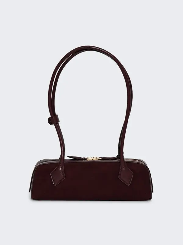 Alaïa Le Teckel Small Bag In Suede - Red