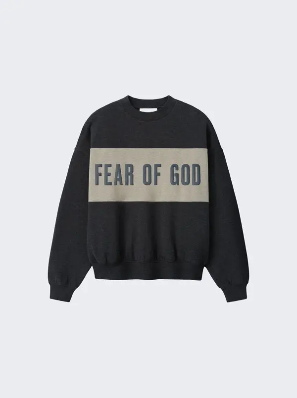 Fear Of God Cropped Relaxed Panelled Sweatshirt - Grey