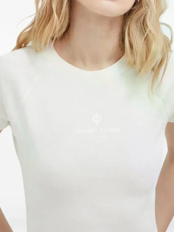 SAMSOE SAMSOE Raglan-sleeved Logo-print T-shirt