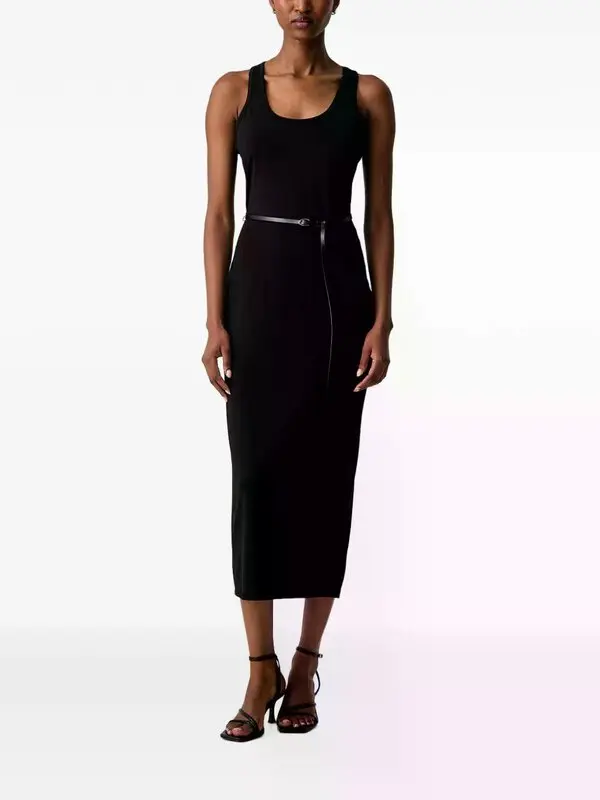 Michael Kors Belted Racerback Dress
