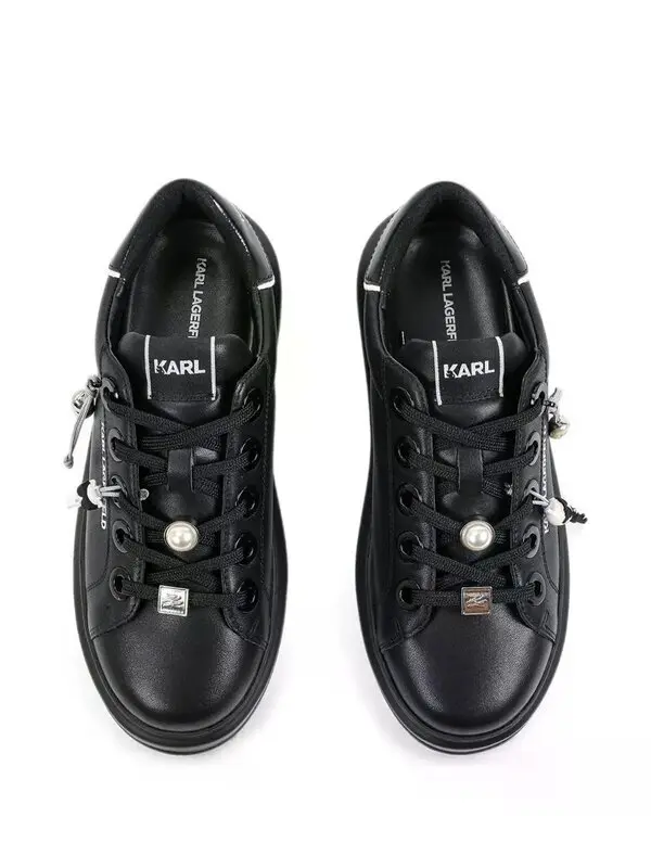 Karl Lagerfeld Faux-pearl Embellished Sneakers