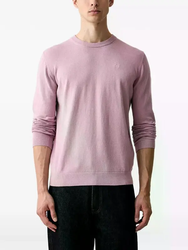 Karl Lagerfeld Logo-embroidered Crew-neck Sweater
