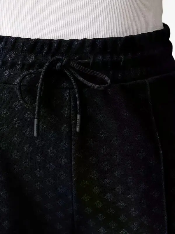 Guess Monogram Pattern Drawstring Track Pants