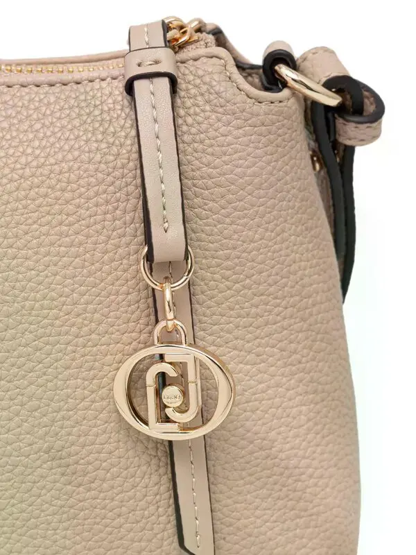 Liu Jo Logo-charm Pebbled-effect Shoulder Bag