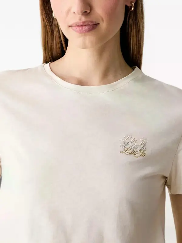 Liu Jo Logo-embroidered T-shirt