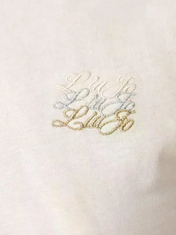 Liu Jo Logo-embroidered T-shirt