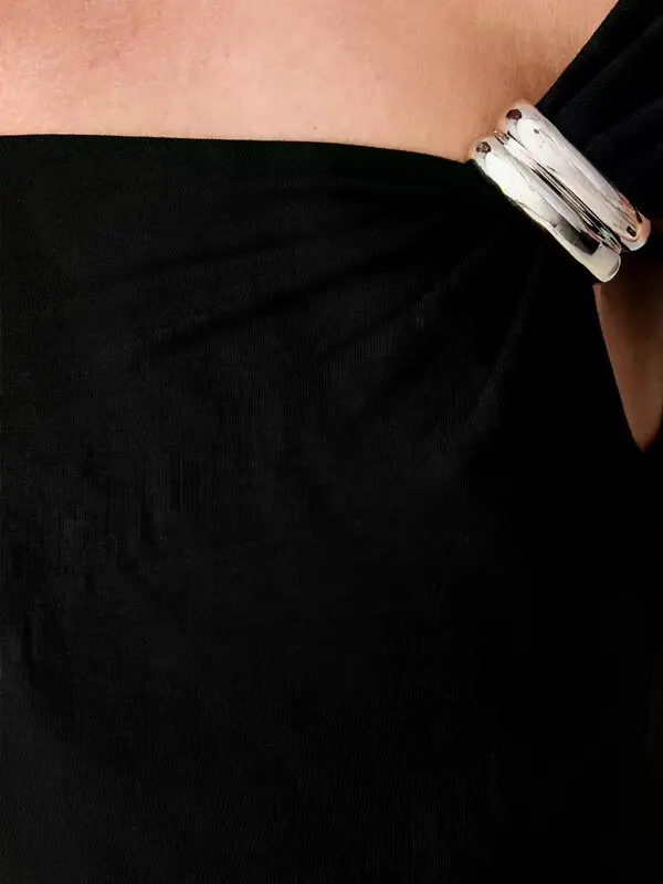 Guess Hardware-detail Off-shoulder T-shirt