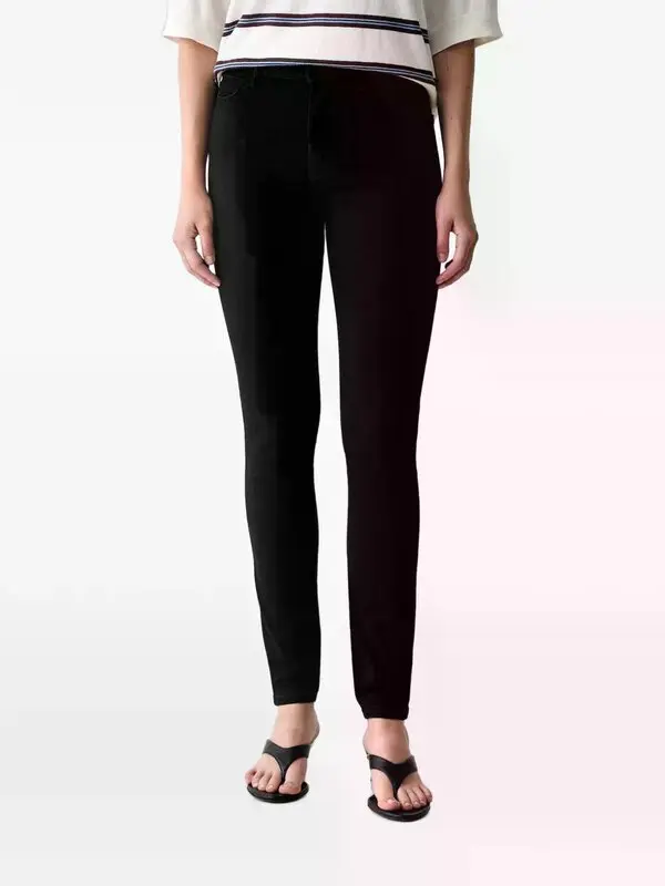 Guess Logo-patch Jeans - Black