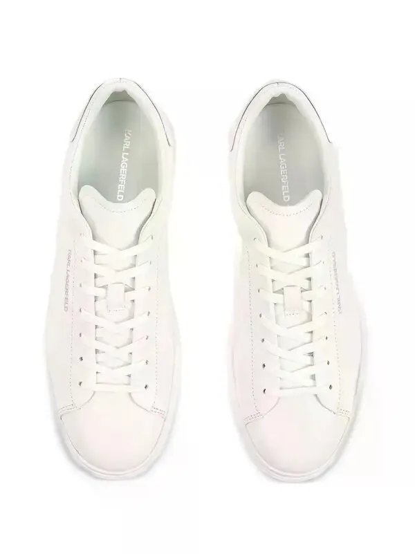 Karl Lagerfeld Logo-embossed Leather Sneakers