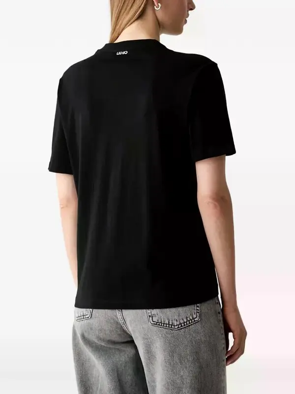 Liu Jo Crystal-embellished Heart Motif T-shirt