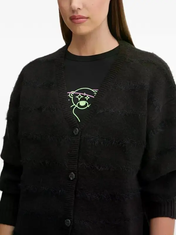 VANS Fuzzy-knit V-neck Cardigan