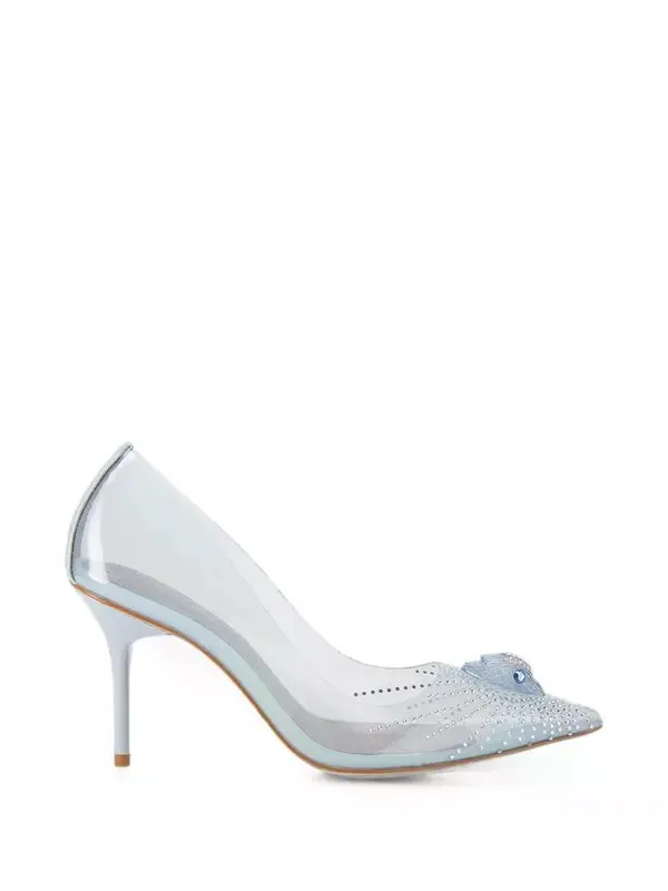 Kurt Geiger Crystal-embellished Eagle Pumps - White