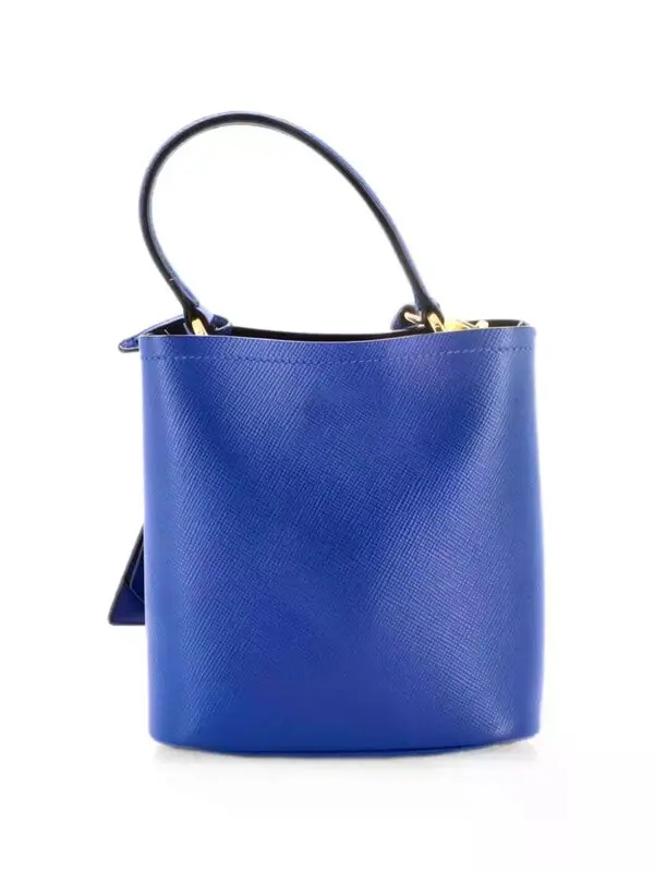 Prada Panier Saffiano Leather Small Bucket Bag