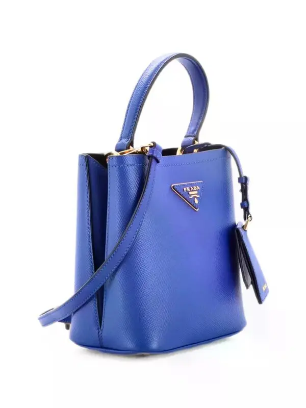 Prada Panier Saffiano Leather Small Bucket Bag