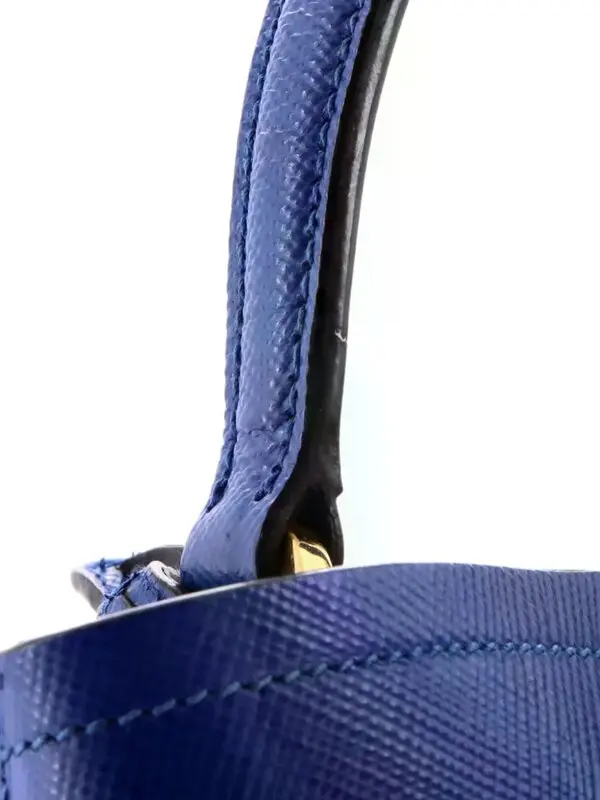 Prada Panier Saffiano Leather Small Bucket Bag