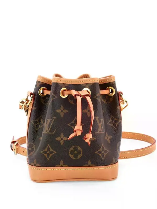LOUIS VUITTON Monogram Canvas Nano Bucket Bag - Brown
