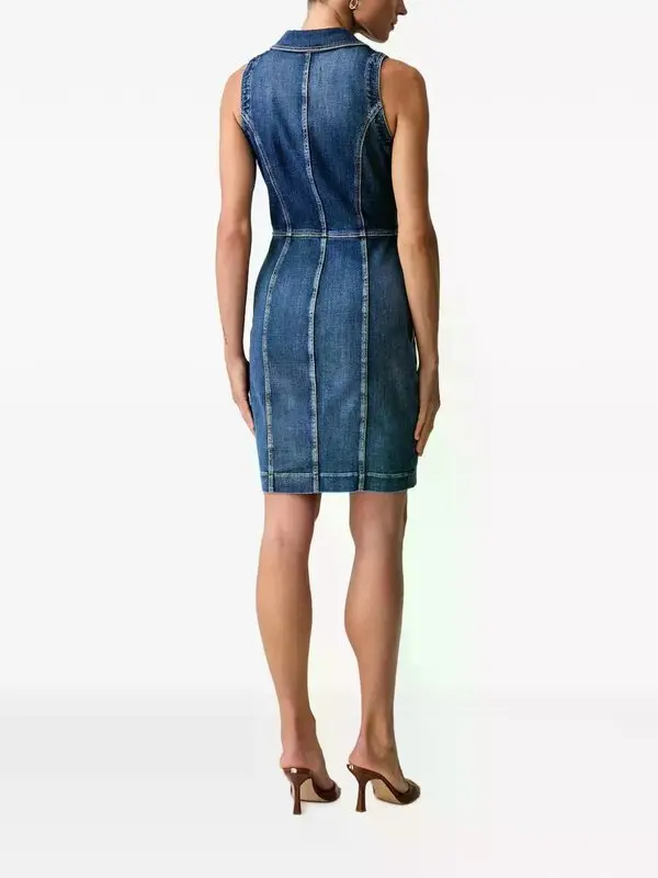 Guess Sleeveless Button-up Denim Dress