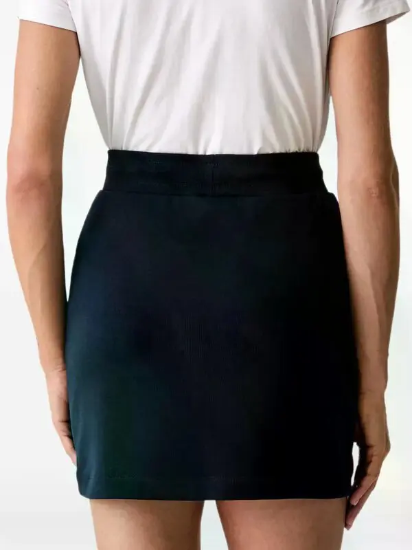 Guess Drawstring Logo Embroidered Mini Skirt