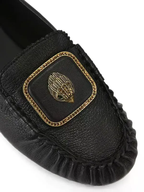 Kurt Geiger Eagle-plaque Leather Loafers
