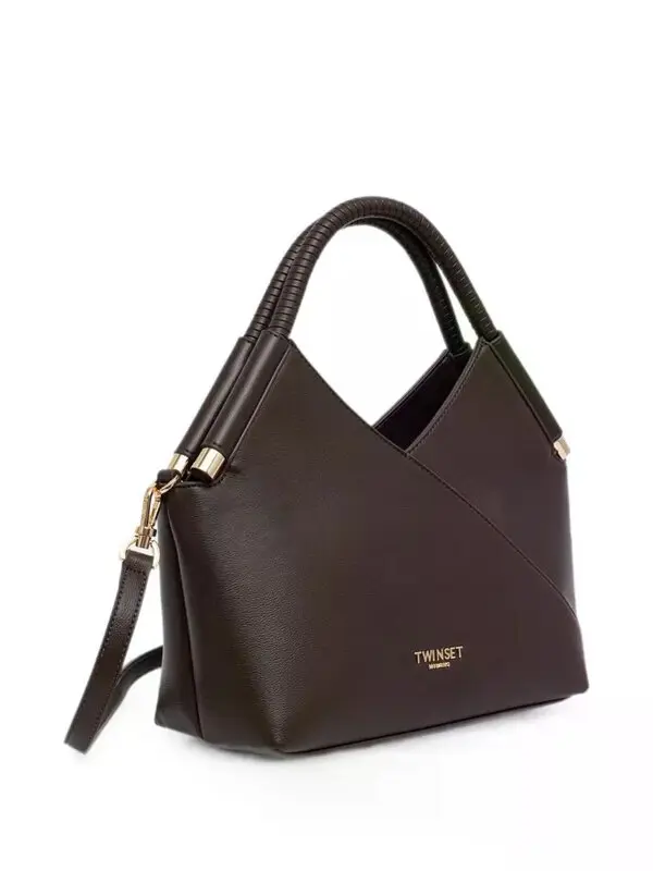 TWINSET Wrapped-detail Logo-plaque Tote Bag