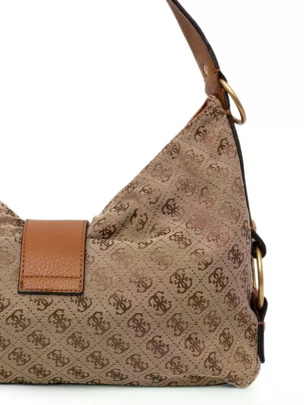 Guess Logo-monogram Buckle Tote Bag