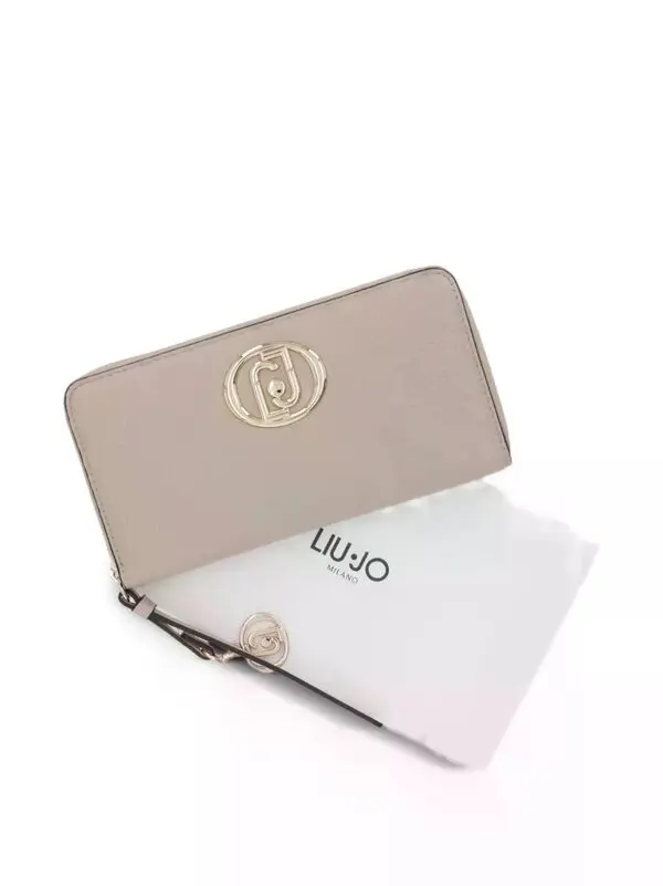Liu Jo Logo-plaque Pebbled-effect Wallet