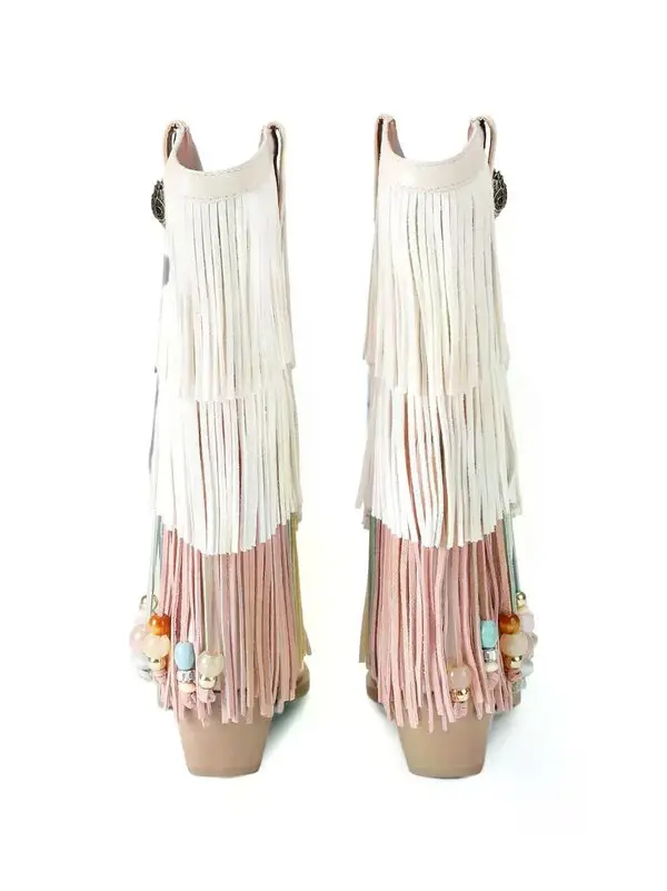 Kurt Geiger Fringed Beaded Boots