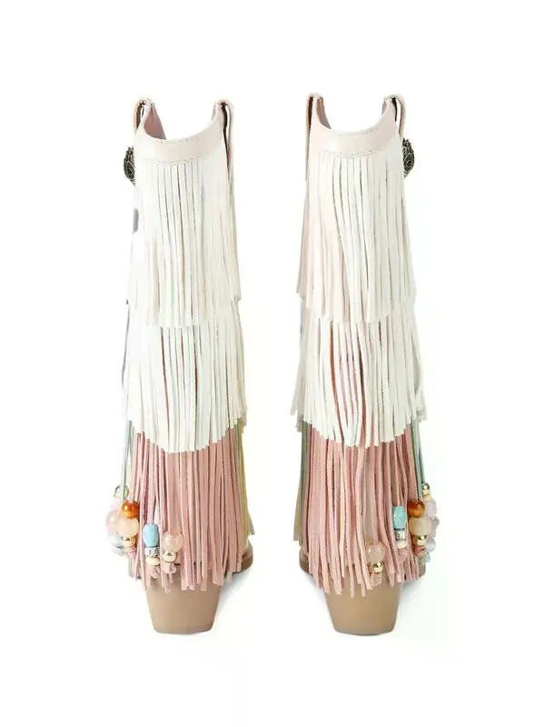 Kurt Geiger Fringed Beaded Boots