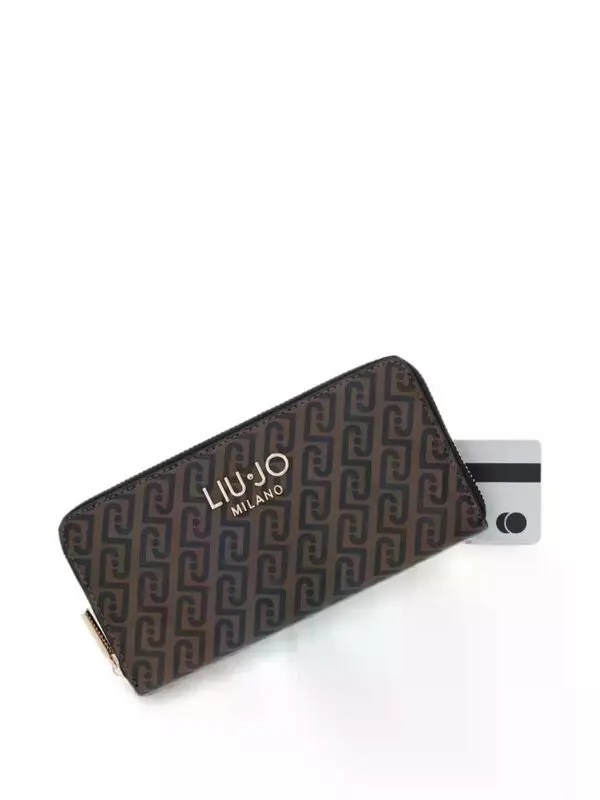 Liu Jo Monogram-pattern Zip-around Wallet