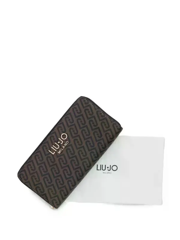Liu Jo Monogram-pattern Zip-around Wallet