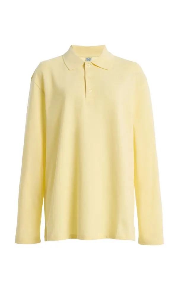 FLORE FLORE Cotton Polo Shirt - Yellow