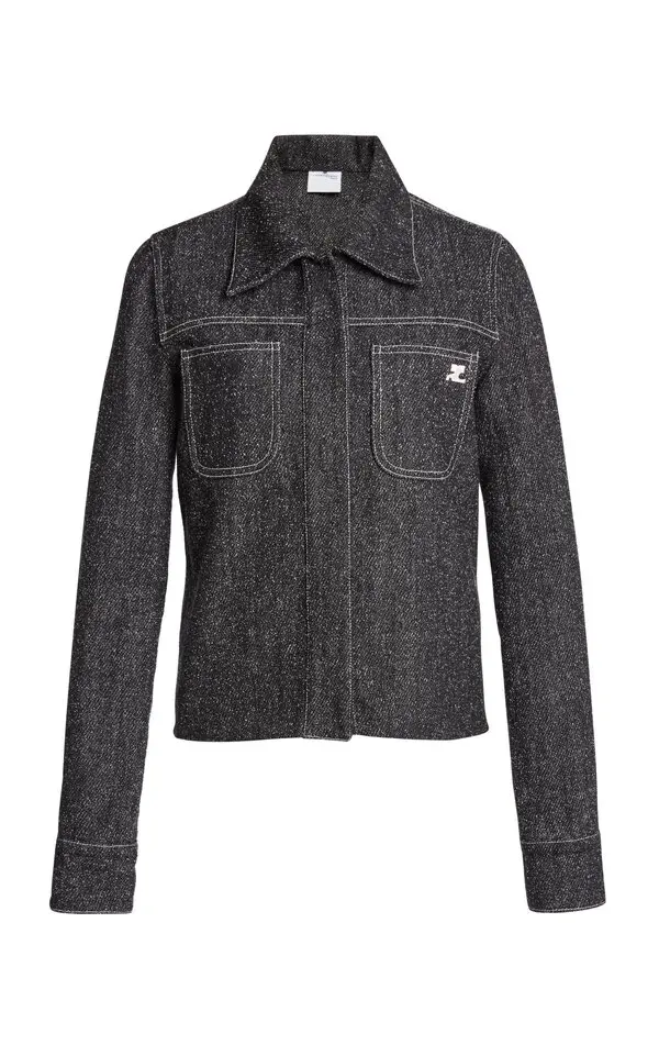 COURREGES Denim Tweed Overshirt