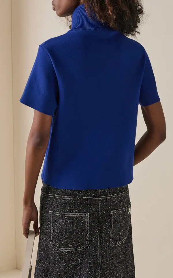 COURREGES Milano Zipped Knit Top