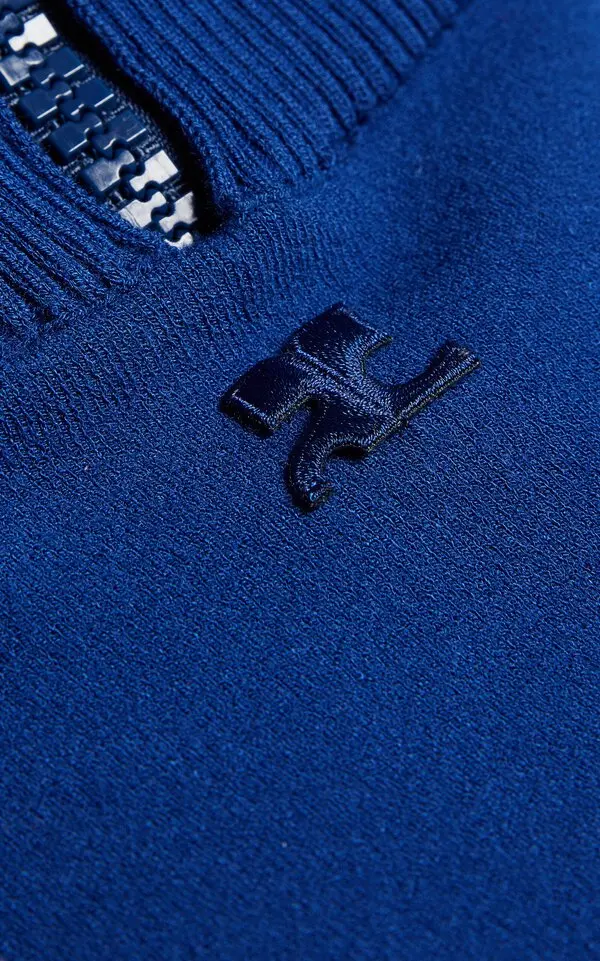 COURREGES Milano Zipped Knit Top
