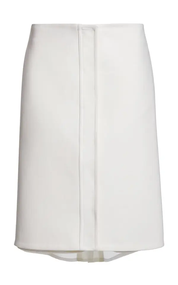 COURREGES Cotton-blend Pencil Skirt