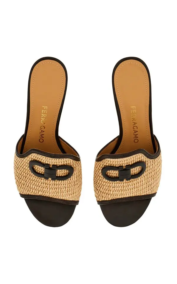 FERRAGAMO Rexy Raffia Pumps