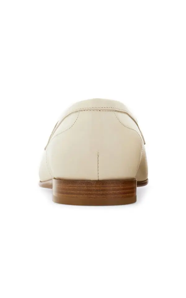 FERRAGAMO Bax Leather Loafers - White