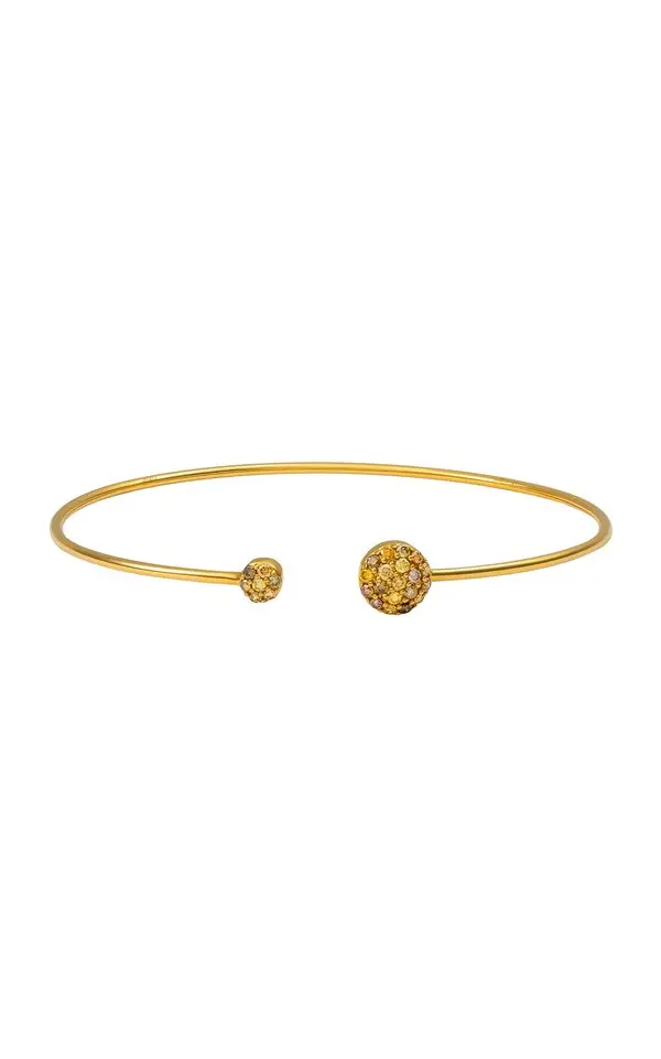 KHEPRI Petite Fancy Color Diamond Pave Flexi Bangle - Multi