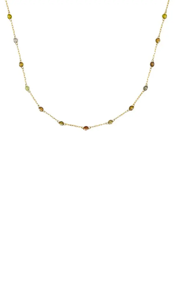 KHEPRI Fancy Color Drill Diamond Necklace - Multi